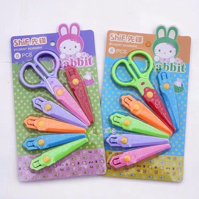 6in1 design craft scissors art&crafts | Shopee Philippines