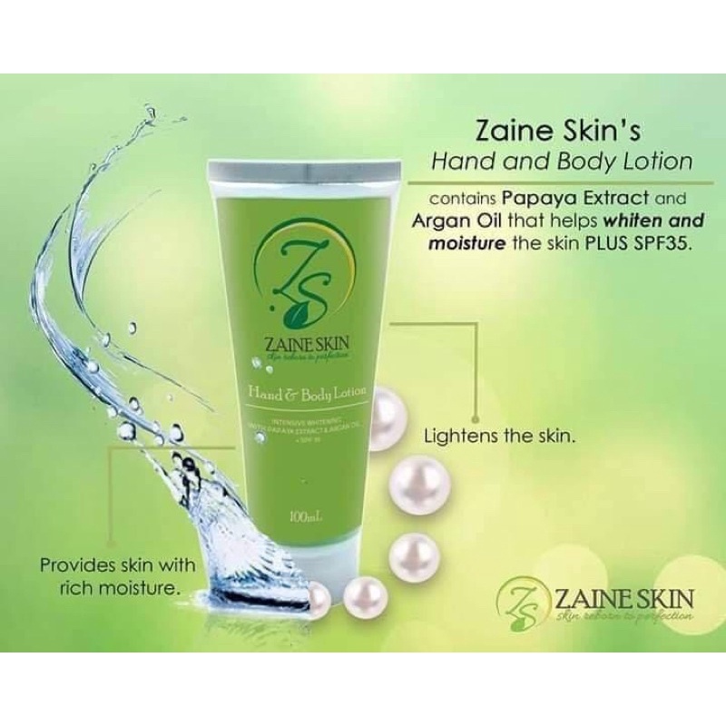 ZAINE SKIN WHITENING LOTION100ML | Shopee Philippines