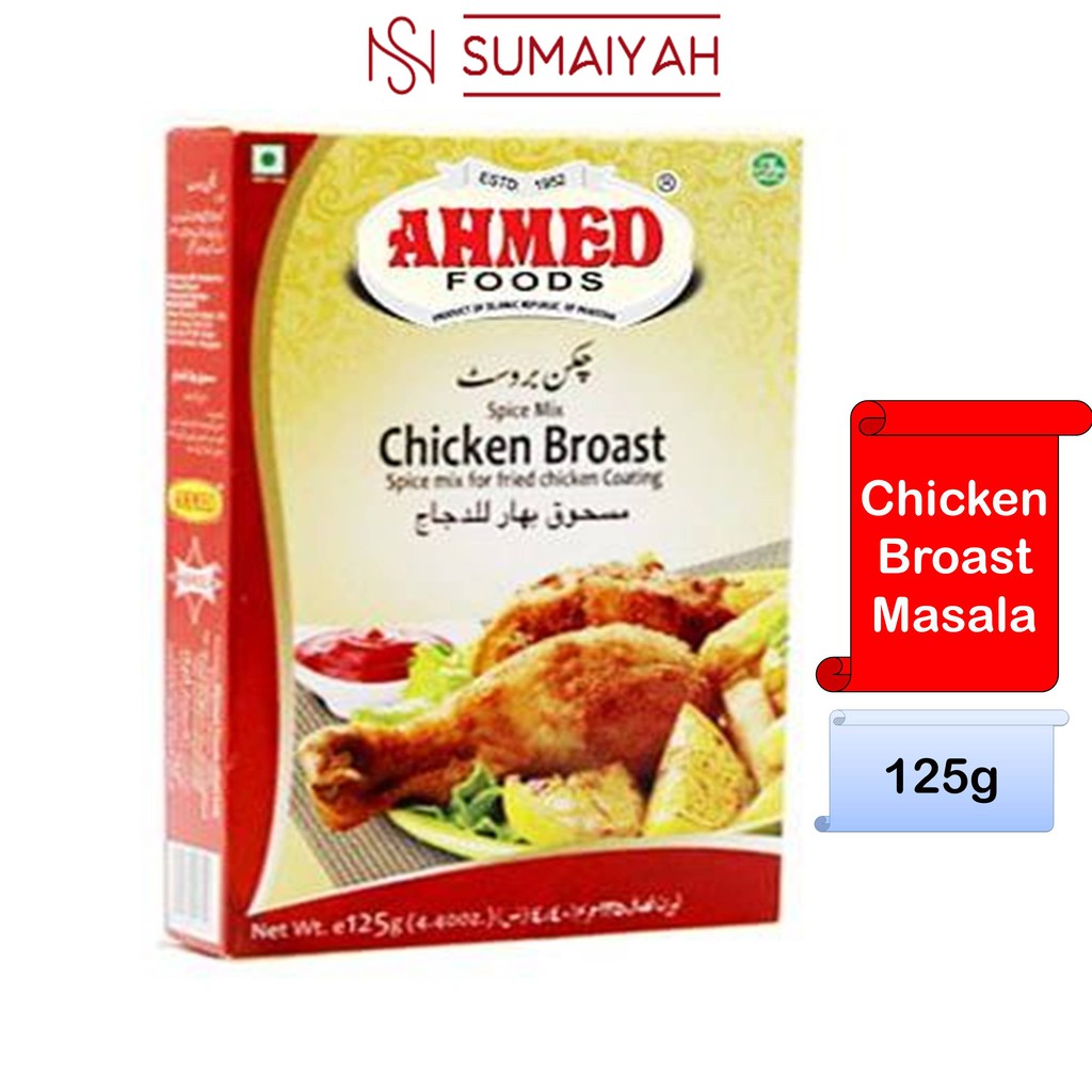 Ahmed FOODS Chicken Broast Masala 125g | Broast Chicken Mixed Spice ...