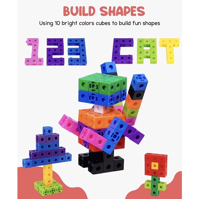 NumberBlocks Math STEM Linking Cubes 100 Pieces presyo ₱350