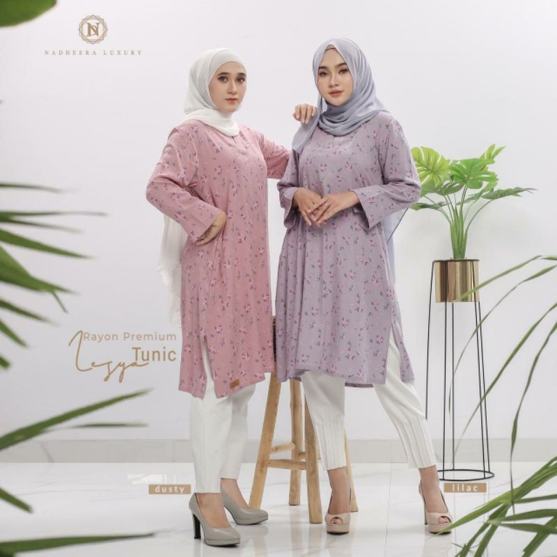 Lesya TUNIC NADHEERA LUXURY ORI | Shopee Philippines