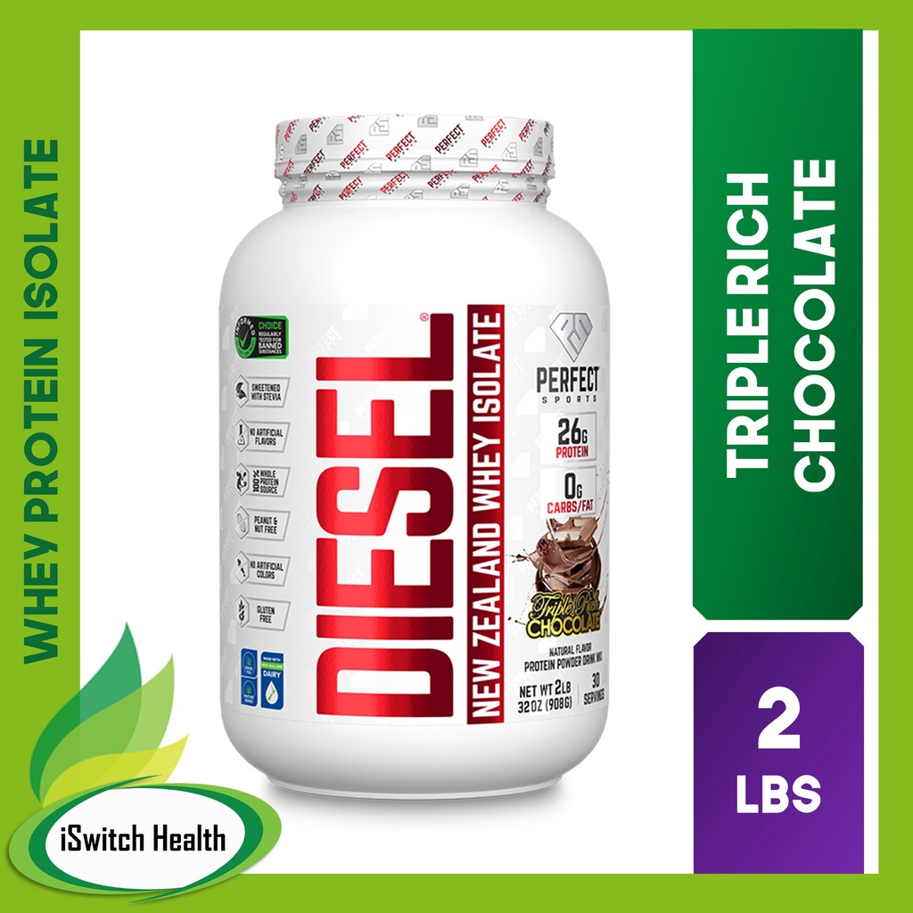 Perfect Sports Diesel 100% New Zealand Whey Protein Isolate (Grass Fed ...