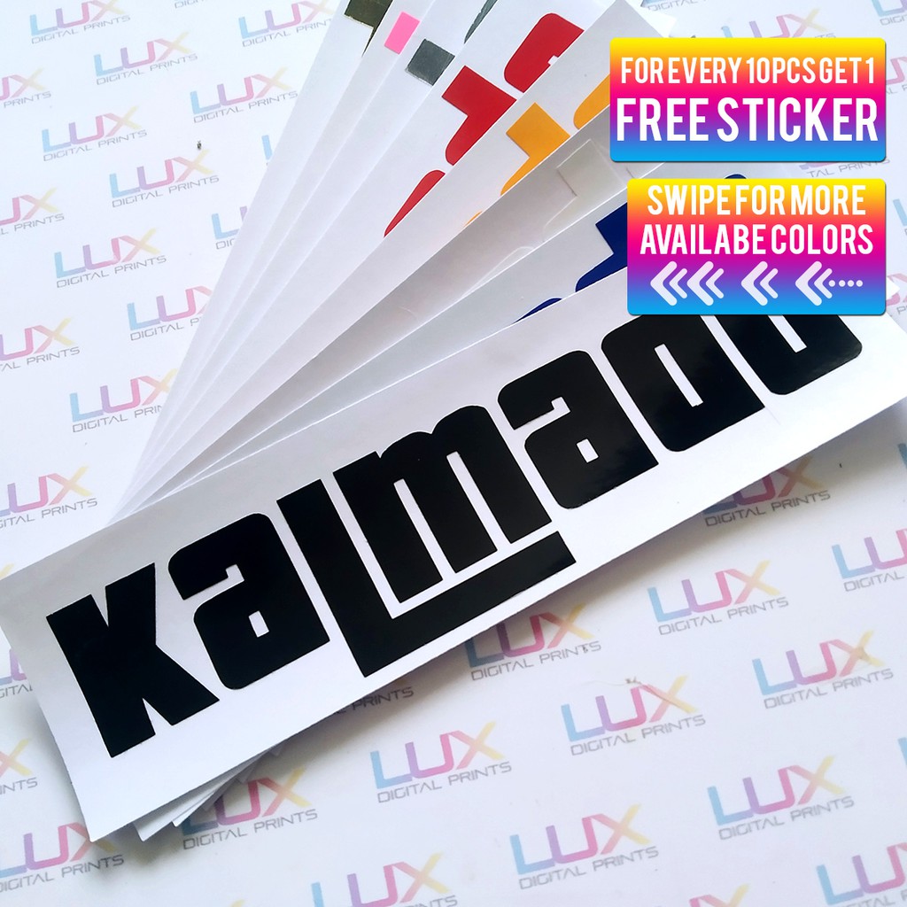 kalmado 001 Die-Cut Vinyl Sticker/Decal/car/motor/laptop/mugs/tumblers ...