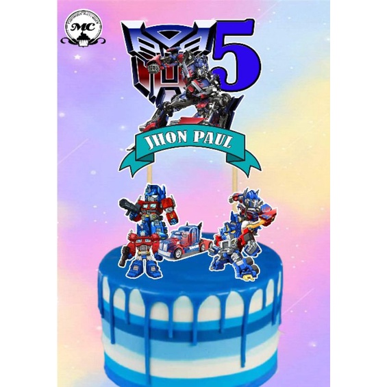 Optimus Prime Customize Cake Topper (Actual Picture) | Shopee Philippines