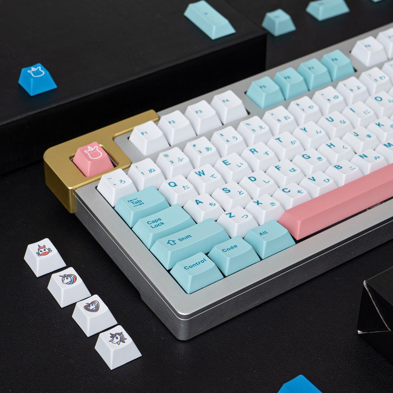 132 Keys Cherry Profile PBT Keycap GMK Unicorn DYE-SUB English Custom ...