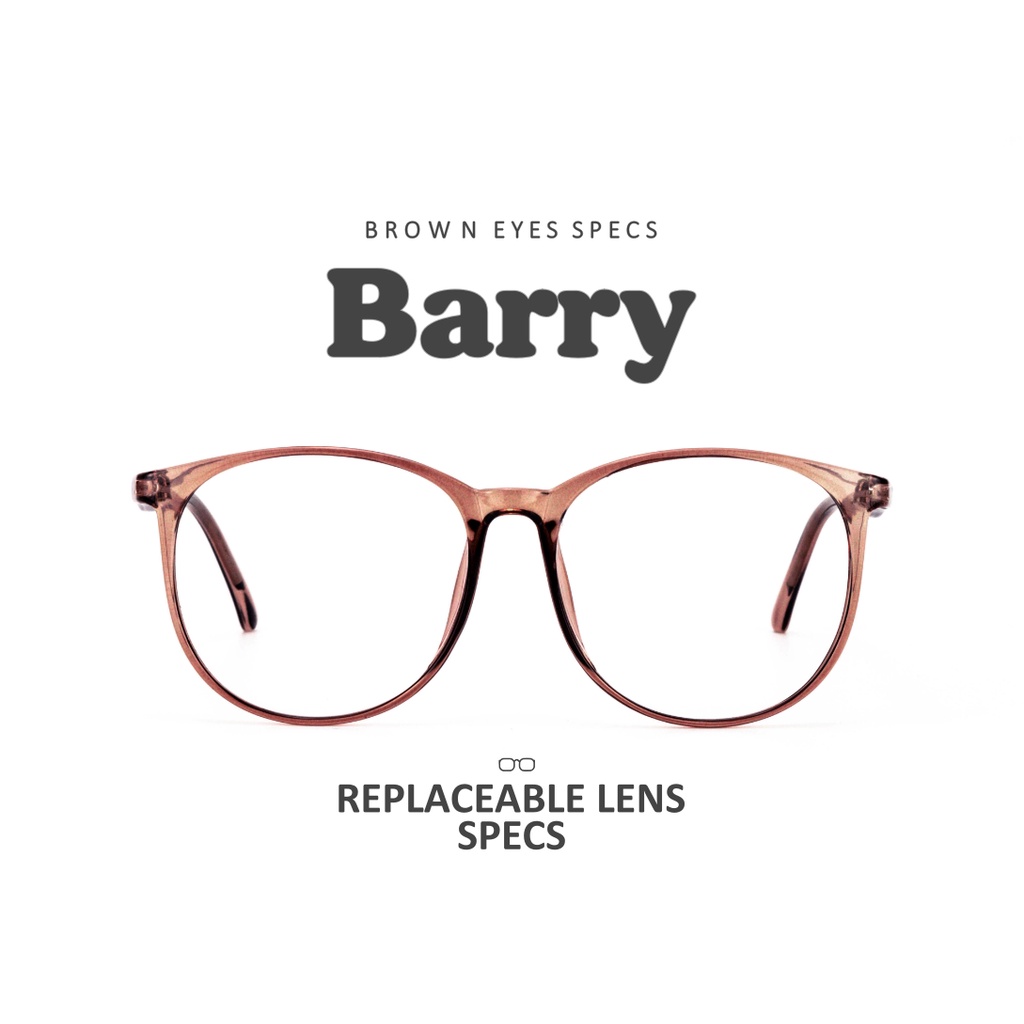 BROWN EYES SPECS | BARRY specs | Replaceable lens | Shopee Philippines