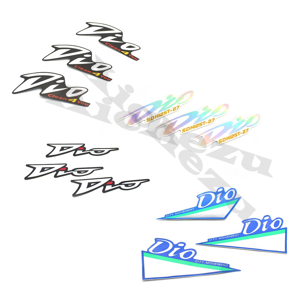 Motorcycle Decals Scooter Body Fairing Stickers Colorful Reflective ...