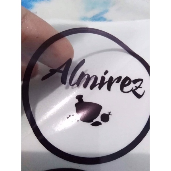 Transparent Sticker label FREE LAYOUT! | Shopee Philippines