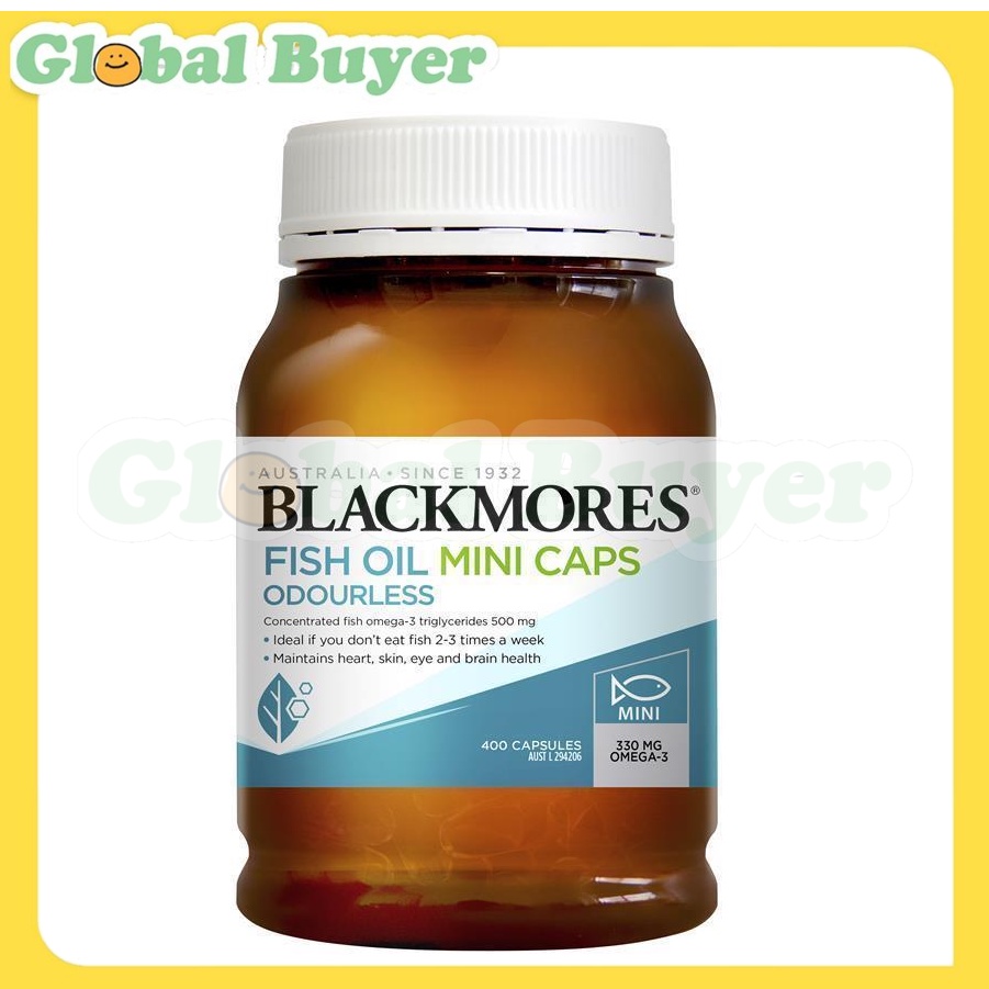 Blackmores Odourless Fish Oil Mini Caps 400 Capsules | Shopee Philippines