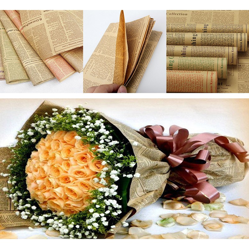 Wrapping Paper Wrap Gift Wrap Double Sided Christmas Kraft Paper ...