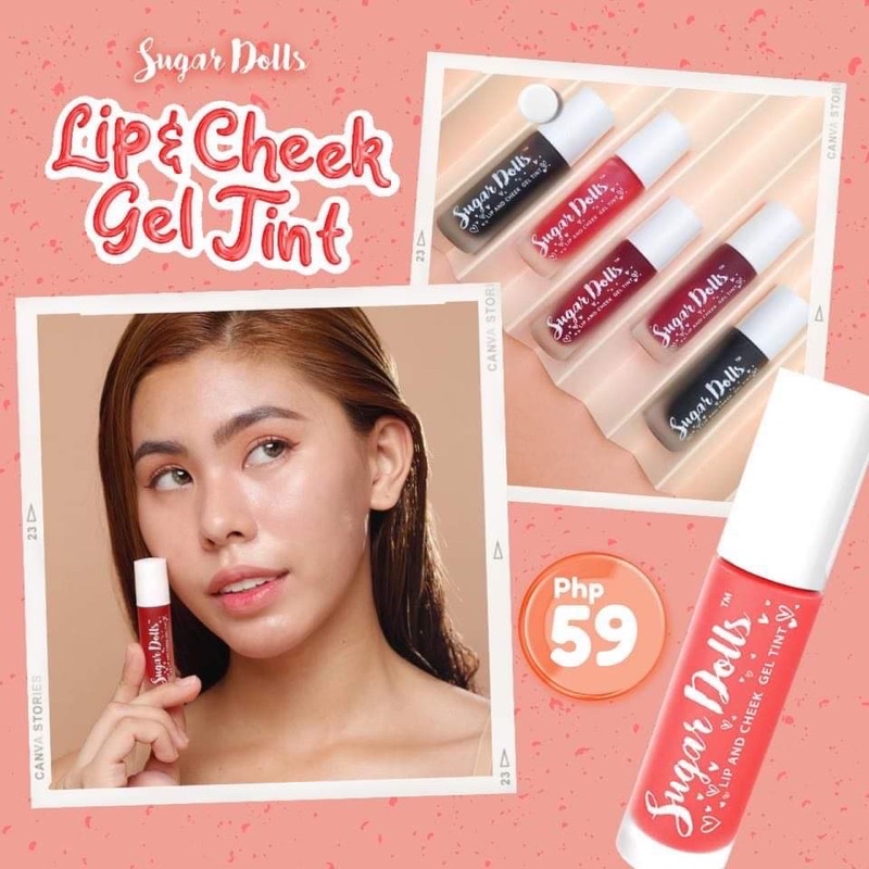 1 DAY SALE ONLY! Sugar Dolls Lip & Cheek Tint (SUPER PIGMENTED) | Shopee Philippines