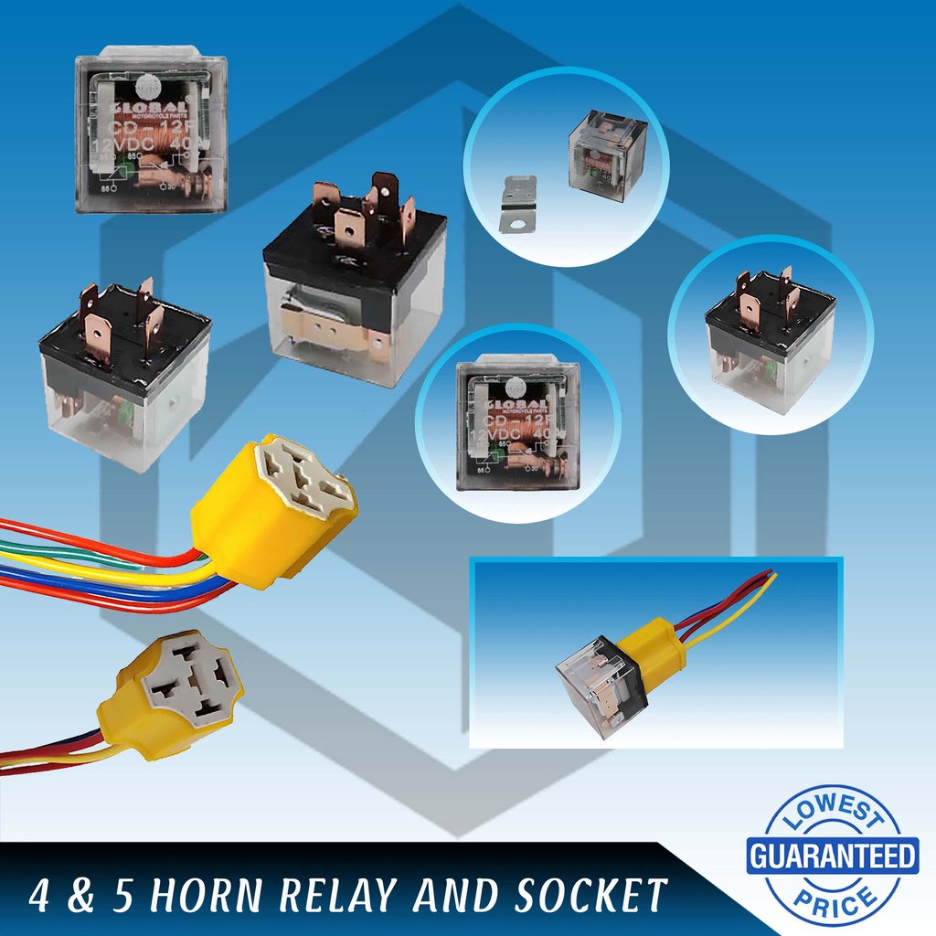 Knight Motorcycle Accessories 12V Set Transparent Horn Mini Driving ...