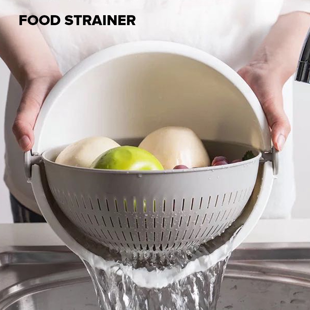 LOCAUPIN Kitchen Food Strainer Over the Sink Colander Bowl for Pasta ...