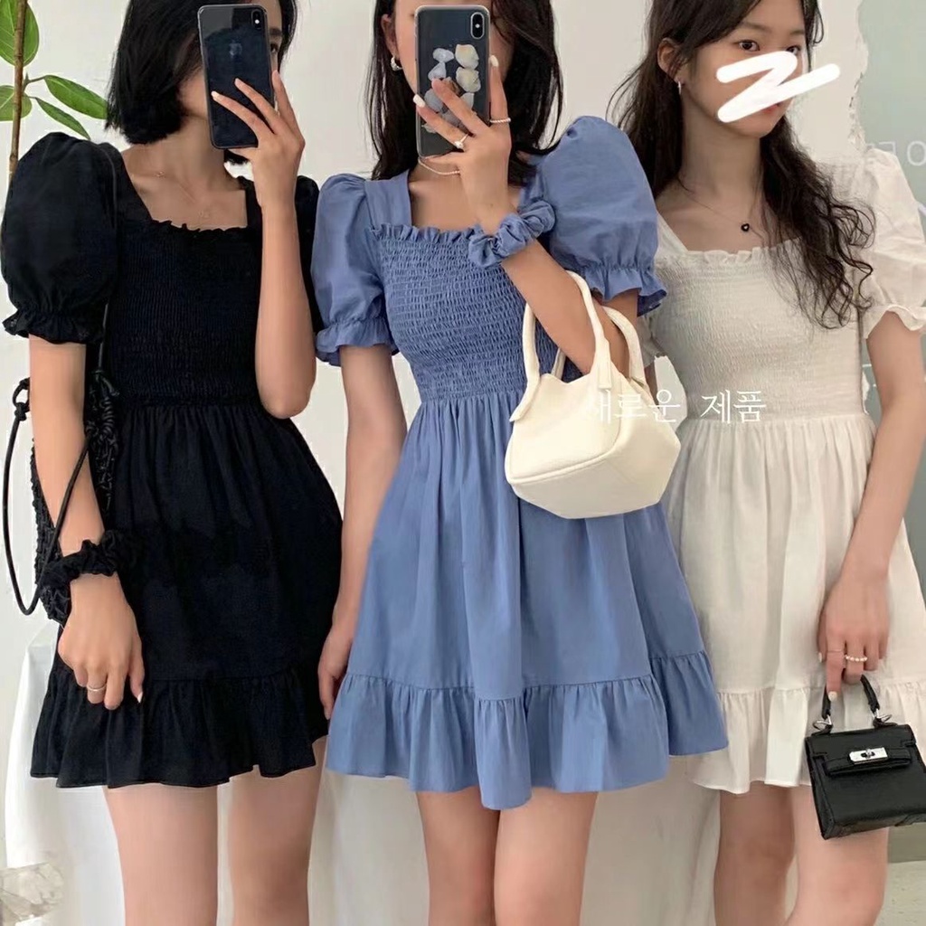 new plain dress arrival women clothing dresses fashionable | Shopee ...