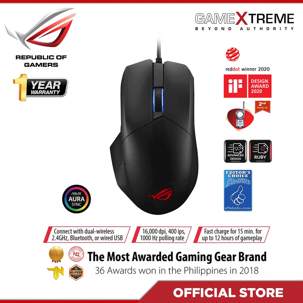 Asus ROG Wired Gaming Mouse Chakram Core Black | Shopee Philippines