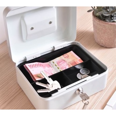 Cash Box 20 Cm Krisbow - White | Shopee Philippines
