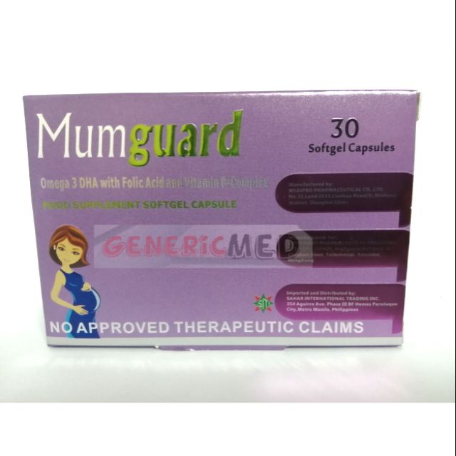 MUMGUARD Omega 3 DHA with Folic Acid and Vitamin B-Complex | Shopee ...