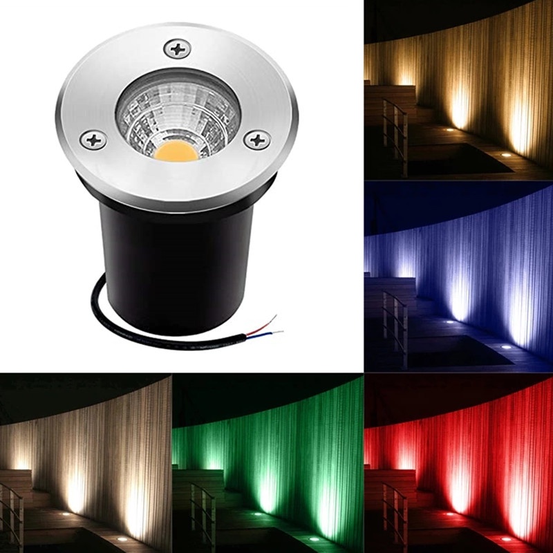 IP68 5W COB Waterproof LED Underground Light Outdoor Ground Garden Path ...