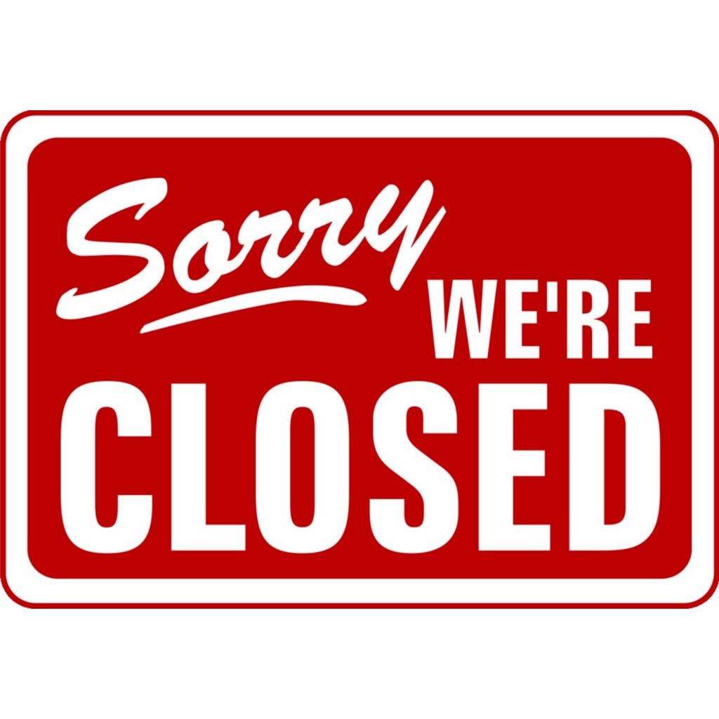 Laminated Sorry were CLOSE signage A4 Size | Shopee Philippines Laminated Sorry were CLOSE signage A4 Size | Shopee Philippines