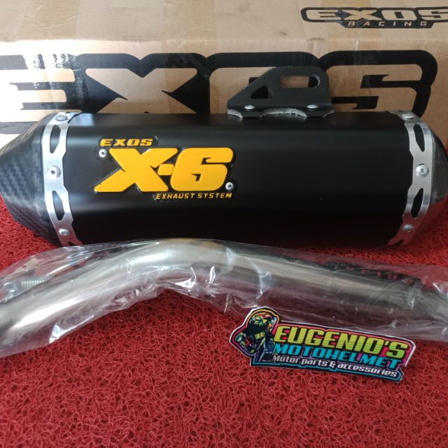 Motorcycle Exhaust muffler for yamaha nmax (exos X-6) | Shopee Philippines