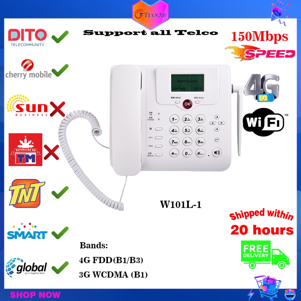 Cordless Router Telephone Landline Fixed Wifi phone 3G 4G hotspot GSM ...