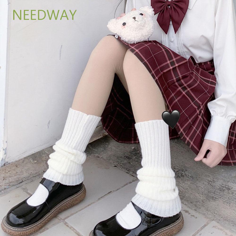 NEEDWAY Girl Leg Warmers Winter Foot Cover Leg Warm Socks Lolita ...
