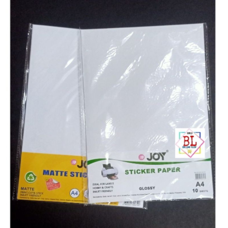 JOY sticker paper A4 | Shopee Philippines