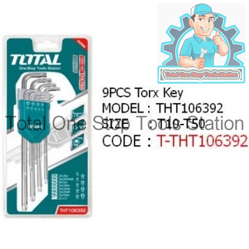 TOTAL Torx key flower Premium Industrial TOOLS THT106392 | Shopee ...