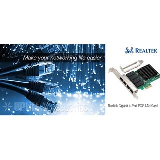 Realtek Chipset 4-Port Gigabit 10/100/1000Mbps Ethernet LAN Card for PC ...