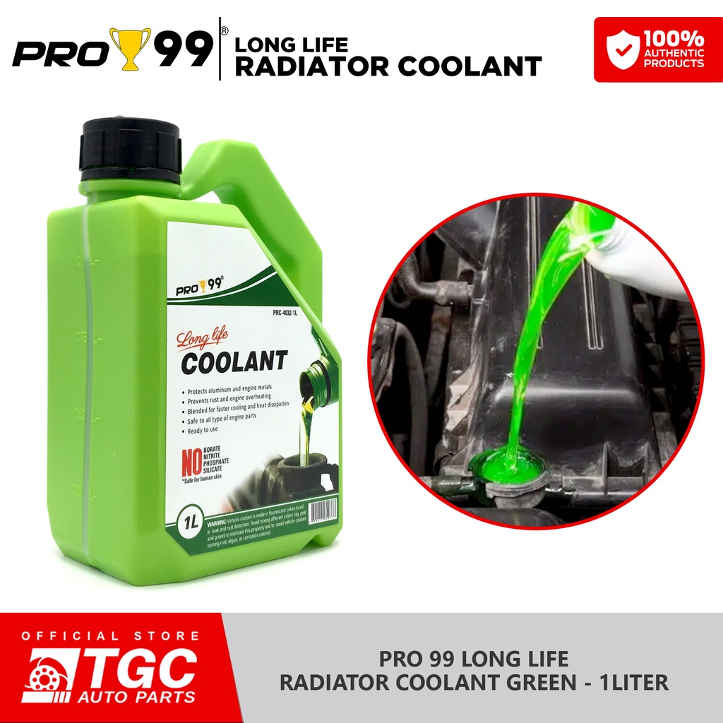 Pro 99 Long Life Antifreeze Coolant Ready to use Anti-Freeze Green 1L | Shopee Philippines