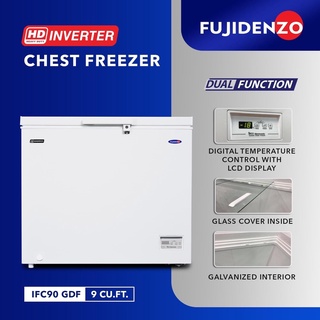 Fujidenzo 9 cu.ft HD Inverter Solid Top Chest Freezer IFC-90GDF (White ...
