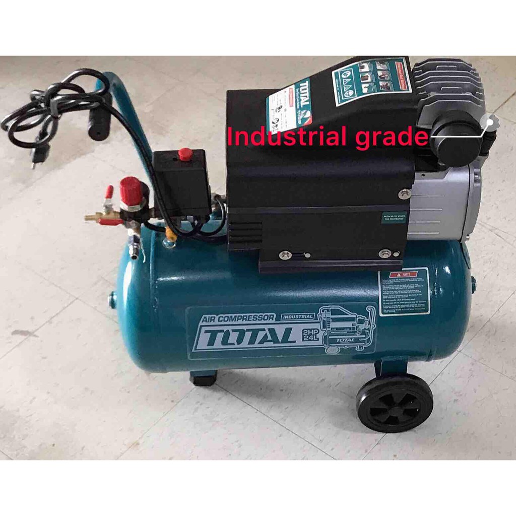 TOTAL 24L Industrial Air Compressor 2HP TC120246P | Shopee Philippines