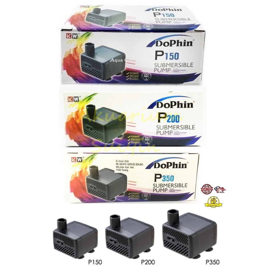 DOPHIN P150 / P200 / P350 SUBMERSIBLE PUMP AQUARIUM TANK WATER PUMP | Shopee Philippines