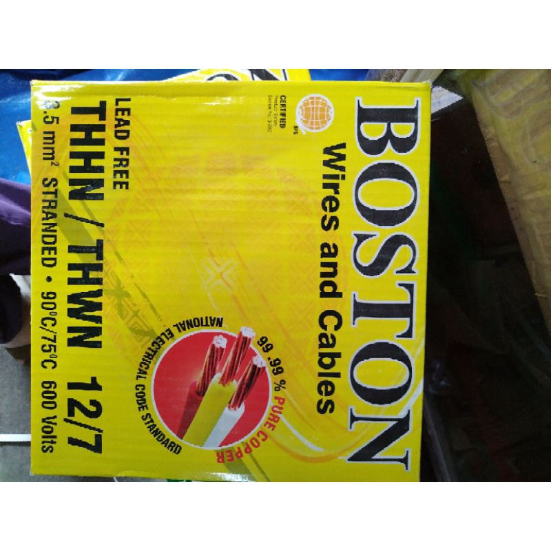 original Boston stranded thhn/thwn wire per meter! | Shopee Philippines