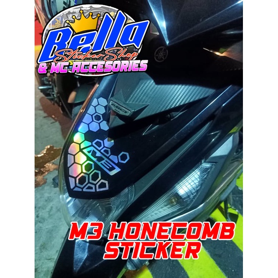 M3 Honeycomb Sticker, Vinyl Cutout Sticker, Quality Made | Shopee ...