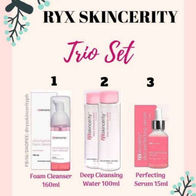 RYX SKINCERITY FOAM CLEANSER / SERUM / SET | Shopee Philippines