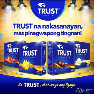 TRUST CONDOM ALL VARIANTS AND SCENTS AVAILABLE 3PCS PER PACK | Shopee ...