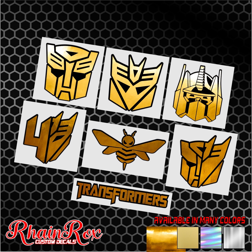 transformers logo sticker yayamanin two layer diecut waterproof ...