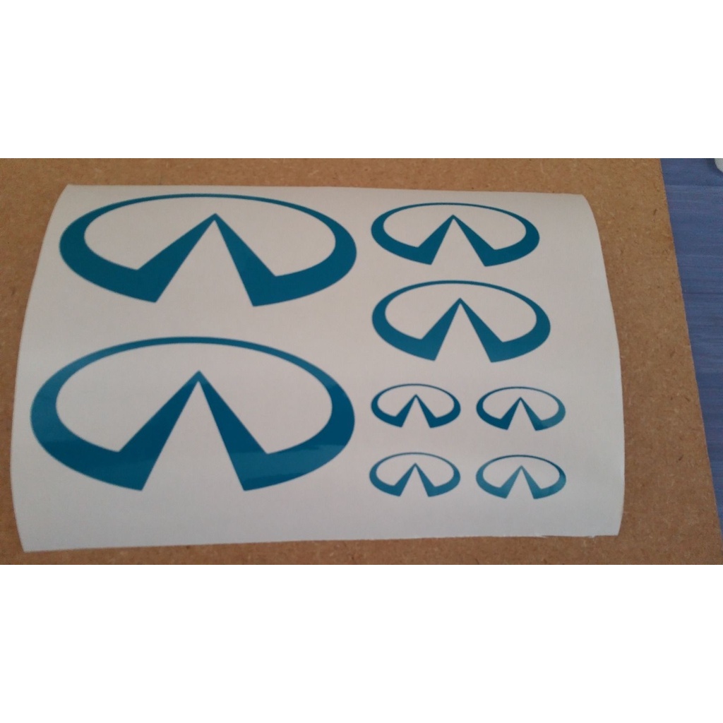 Infiniti Logos /Emblems Stickers Decals - assorted, 8 total, multiple ...