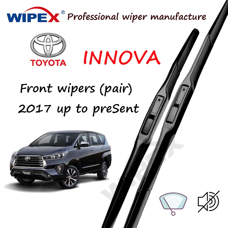 Hybrid Toyota INNOVA Wiper Blade 16+26 Set/Pair Front JAPAN Quality for ...