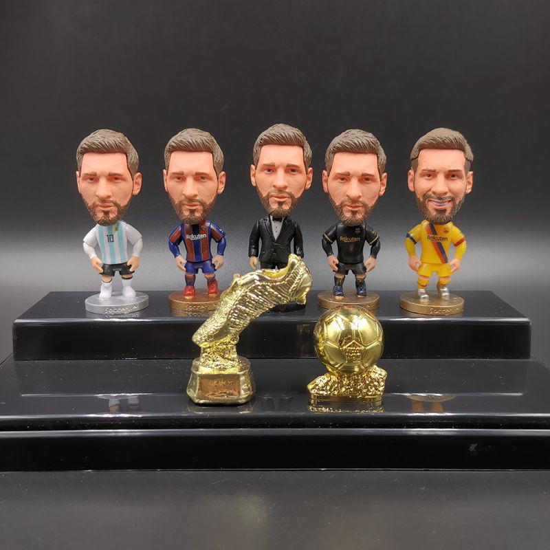Messi mini action figures Lionel messi's career doll collection ...
