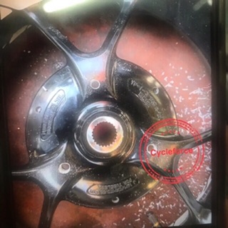 motorcycle rear disc brake bracket assy aerox (full set with disc rear ...