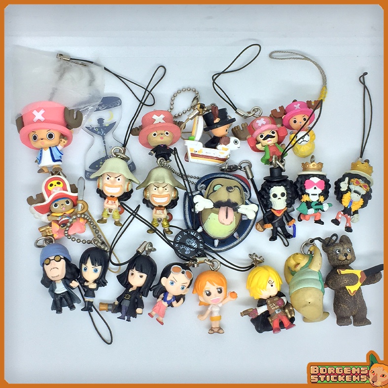 Original One Piece Mini Figure Keychains. Chopper - Sanji - Usopp ...