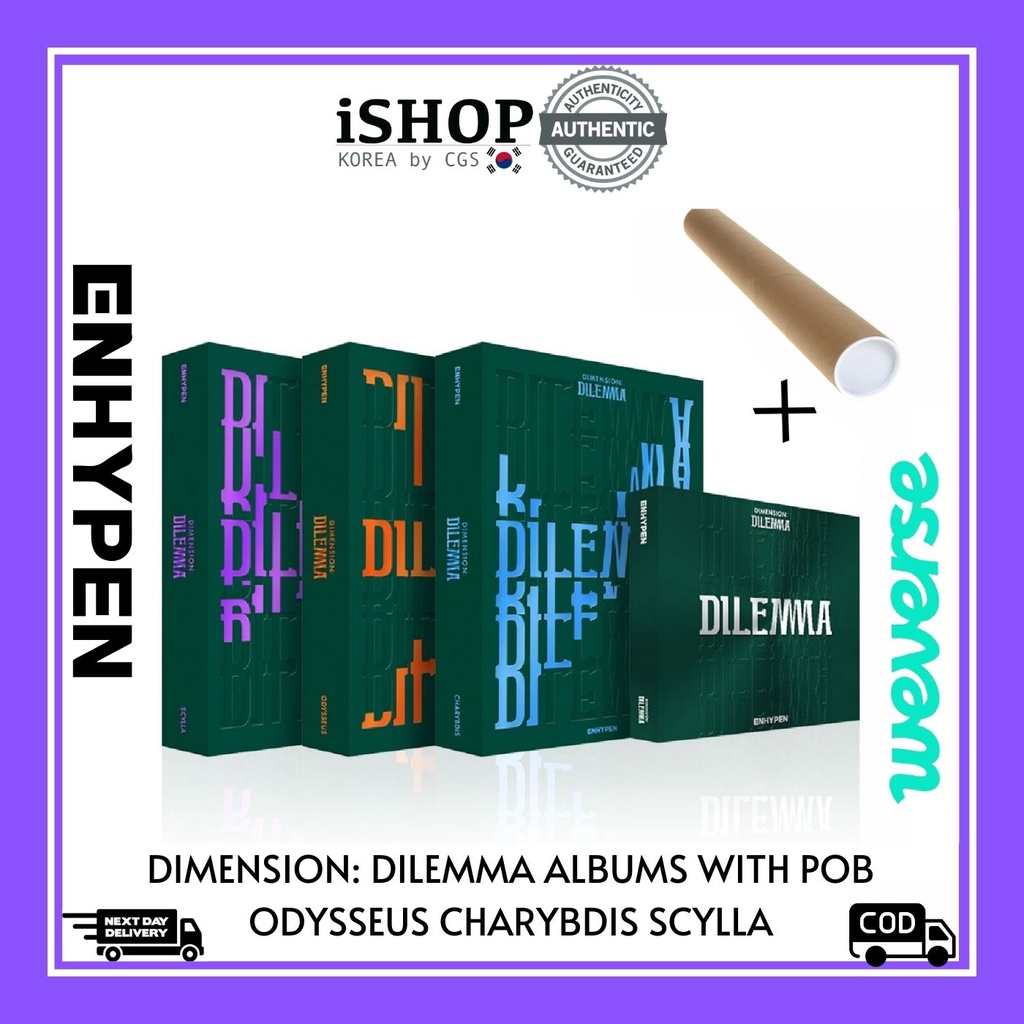 ONHAND! ENHYPEN DIMENSION: DILEMMA ALBUMS WITH POB! ODYSSEUS CHARYBDIS SCYLLA! | Shopee Philippines