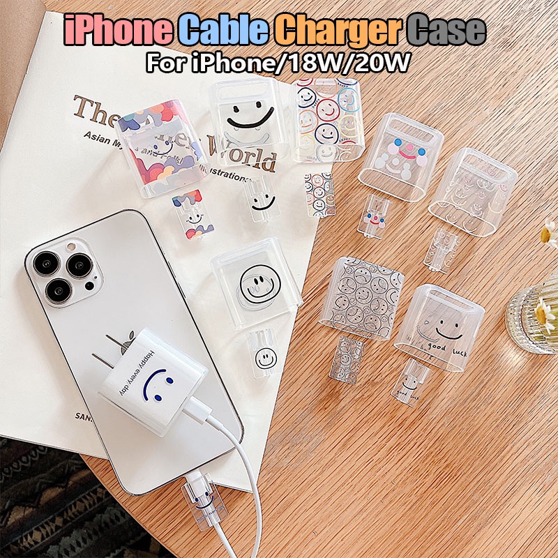 smiley smiling face series Transparency cute cartoon cable saver ...