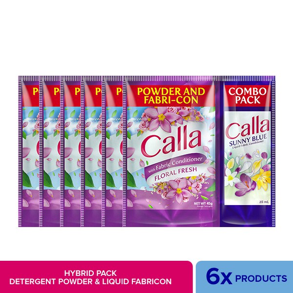 Calla Hybrid 6 x Powder Floral Fresh 45g+Sunny Blue 28ml | Shopee ...
