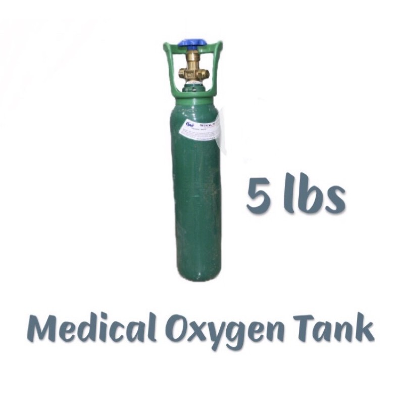 Medical Oxygen Tank 5lbs w/ content (O2 regulator sold separately,order ...