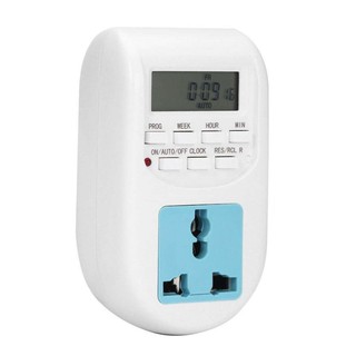 Digital Timer AL-06 Electronic Digital Mains EU Plug In Timer Switch Socket with US Plug Adapter ...