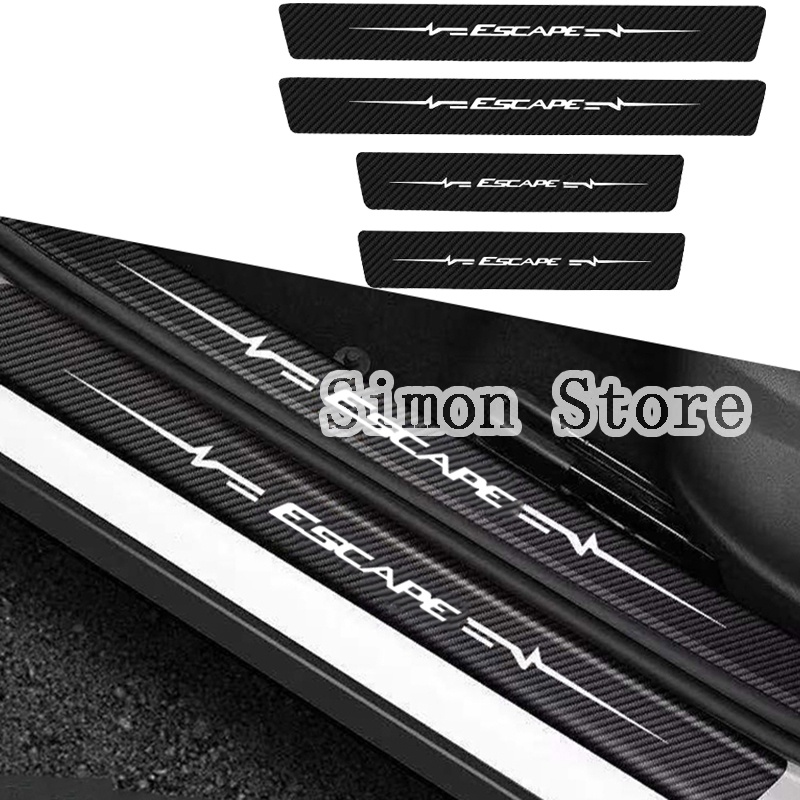 For Ford Escape Car Door Threshold Sill Protector Sticker Auto Rear ...