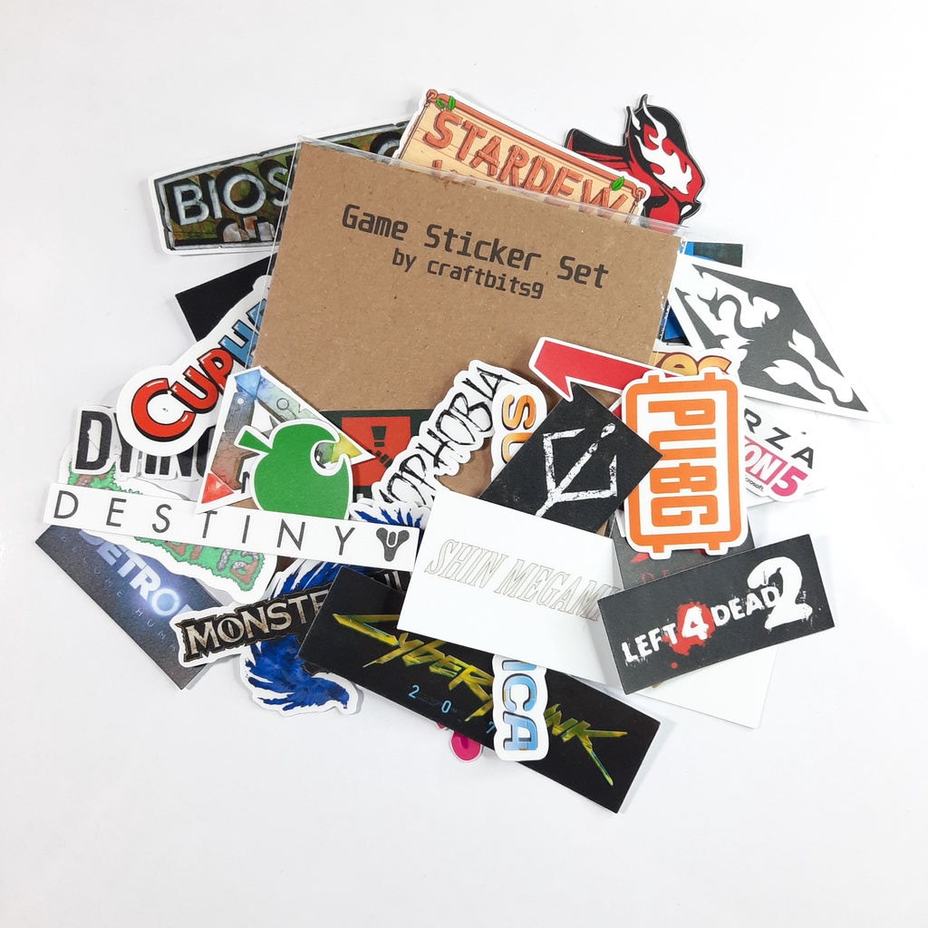 30pcs Video Game Logo Sticker Pack (Monster Hunter Rise, Valheim, Dying ...